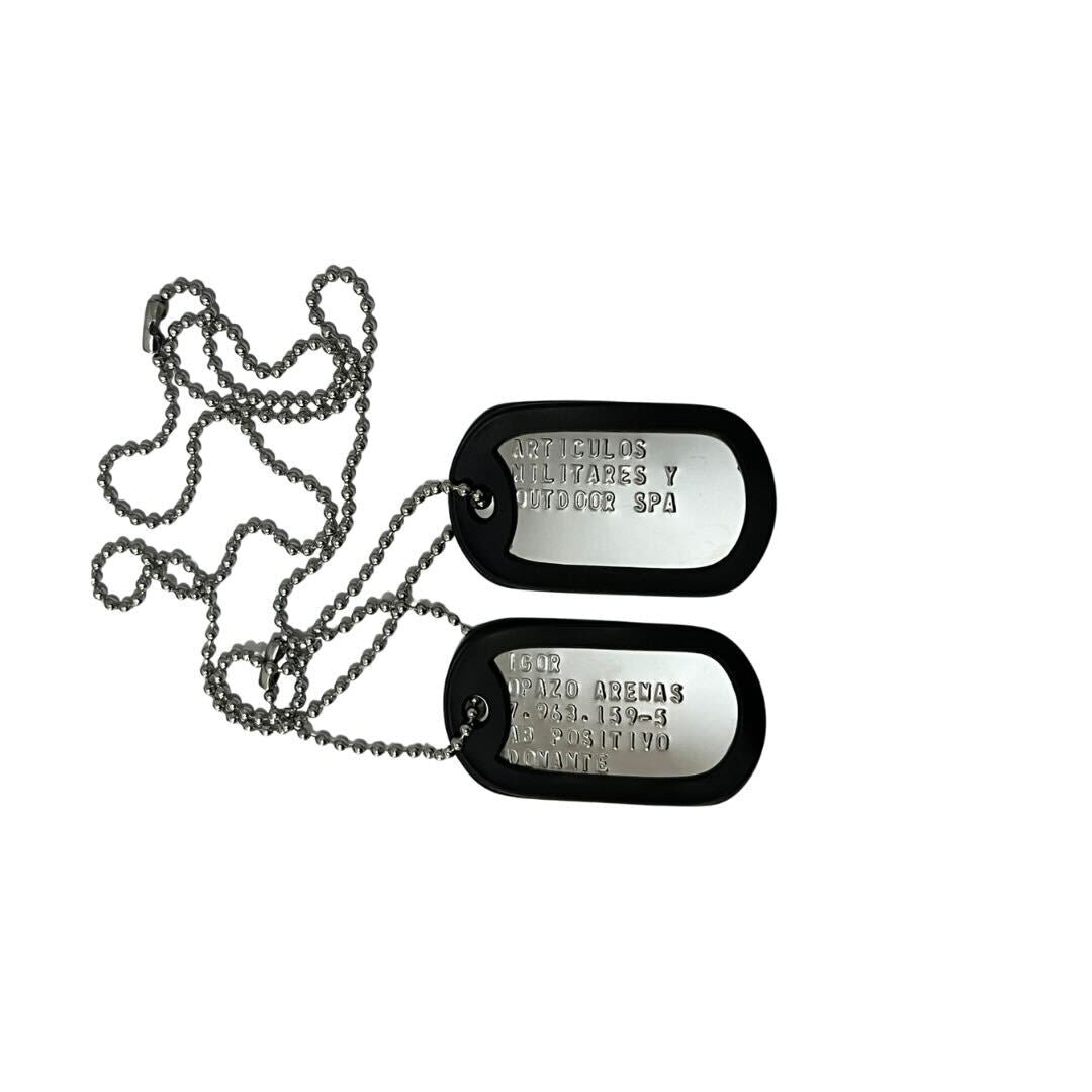 Esquema De Placas De Identificación Militares